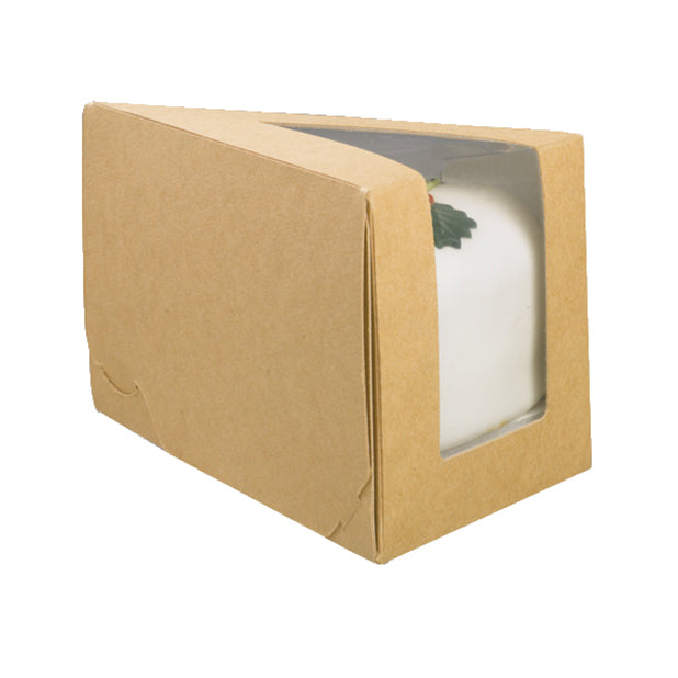 Kraft Biodegradable Cake Slice Box – Green Gate Bio Packaging